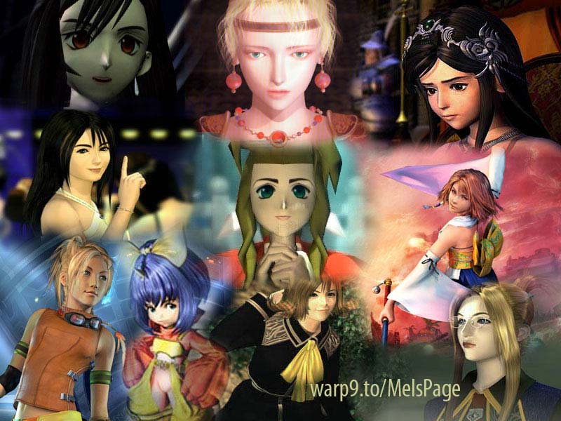 Heroines from the Final Fantasy games 800x600